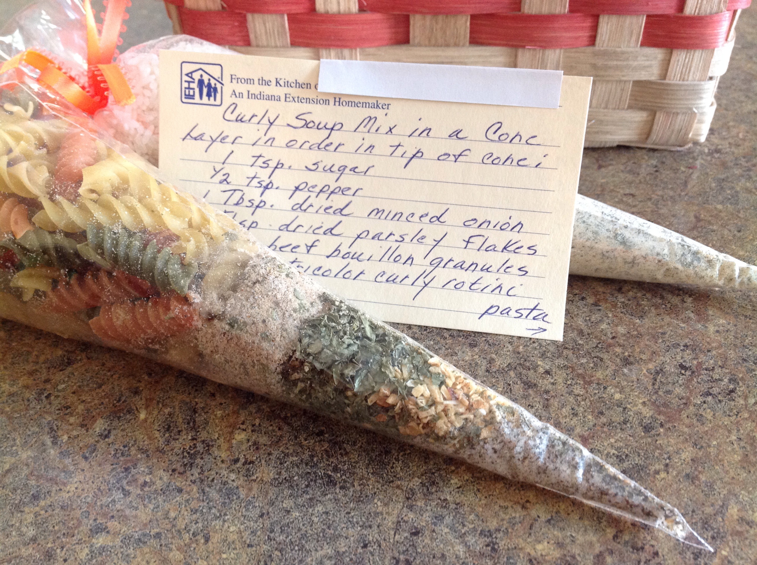 Dry Soup Mix in a Cone – Simply Made Kitchen and Crafts