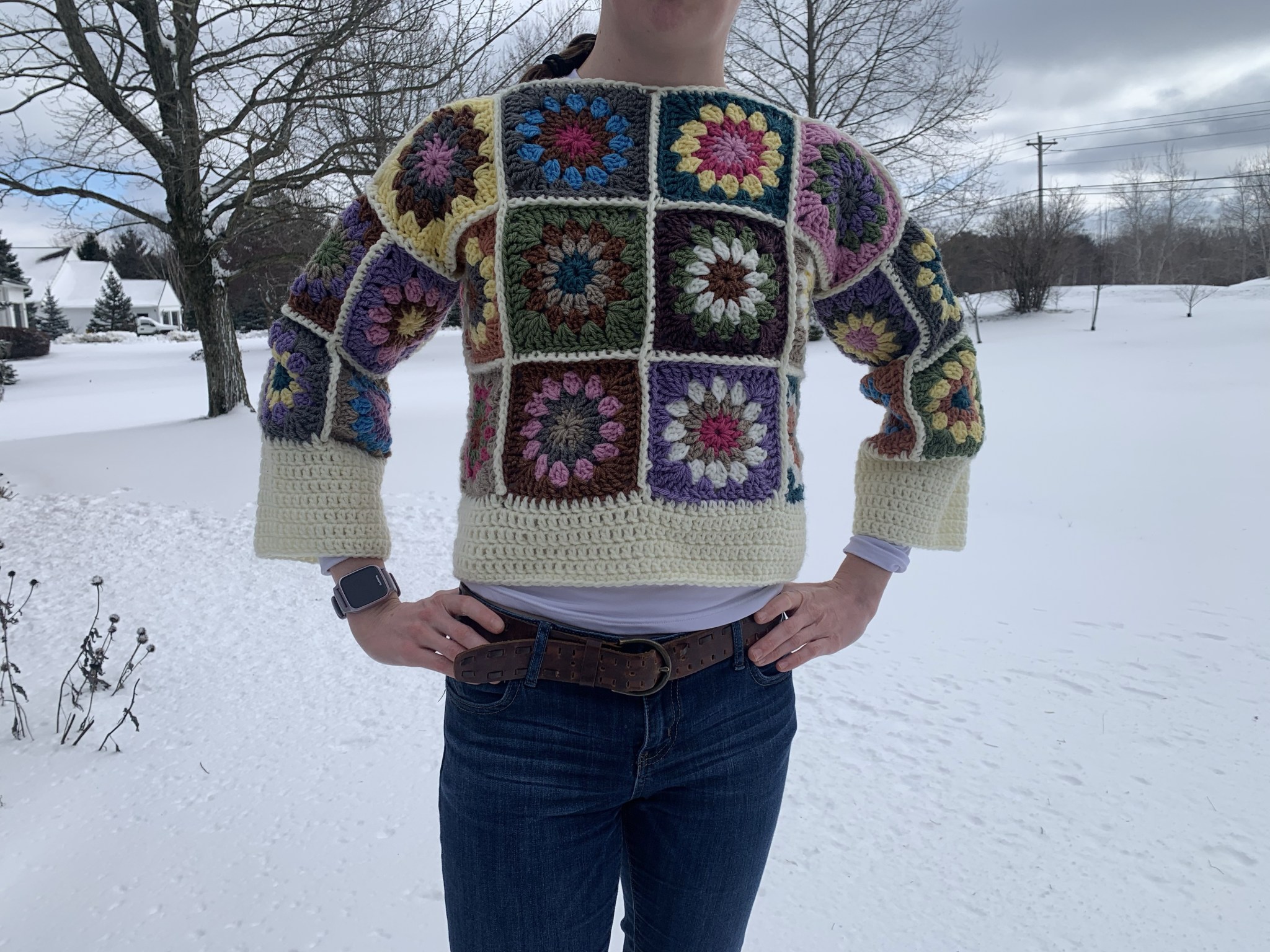 Granny Square Sweater – Simply Made Kitchen and Crafts